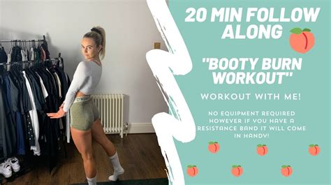 20 MIN BOOTY BURN Workout With Me YouTube