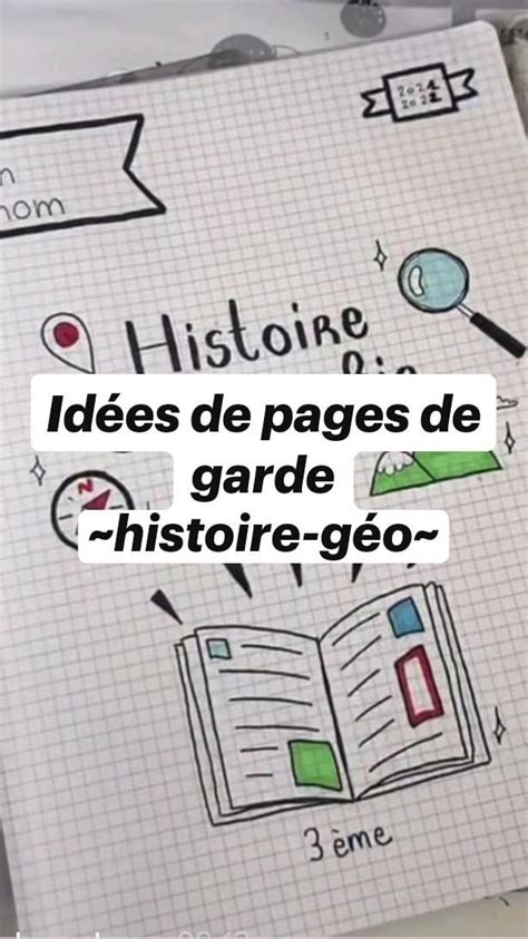 Idées de pages de garde histoire géo Page de garde Histoire Idee