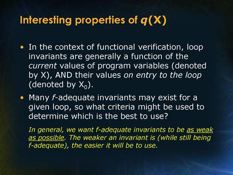 functional verification iv revisiting loop invariants ppt download