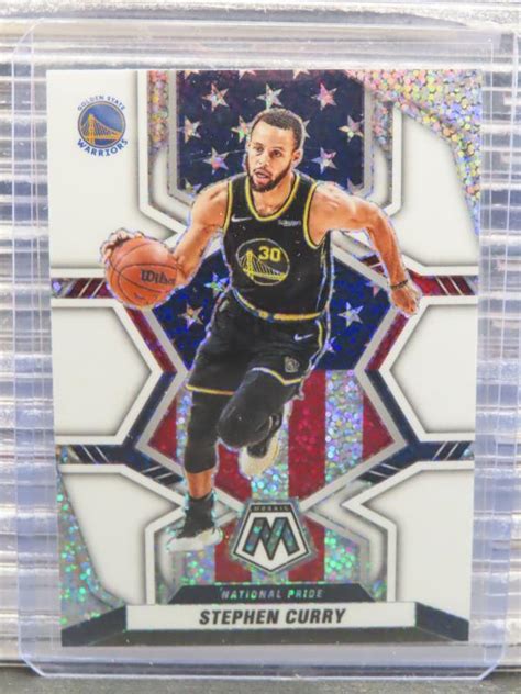 Stephen Curry Mosaic National Pride White Sparkle Ssp
