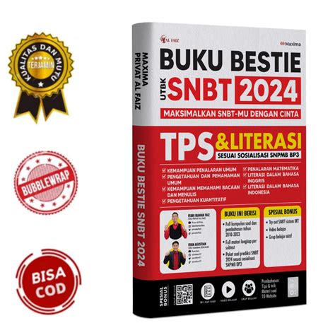 Buku Bestie UTBK SNBT 2024 TPS Dan Literasi Up Date Isian Soal MAXIMA