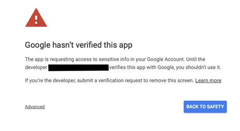 Php Google Hasn T Verified This App The App Is Verified Stack Overflow