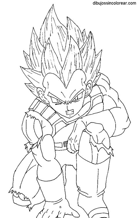 Dibujos De Vegeta Dragonball Para Colorear