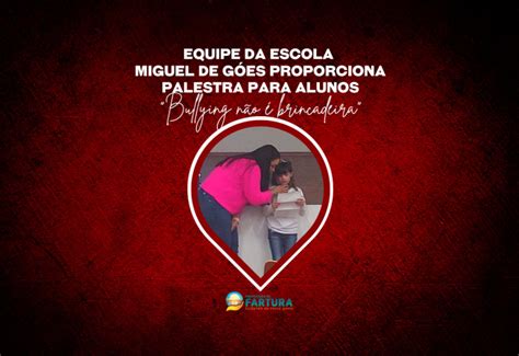 Notícia Bullying não é brincadeira Equipe da Escola Miguel de Góes
