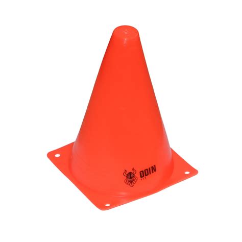 Kit 10 Cones De Agilidade PVC 19cm Laranja Odin Fit