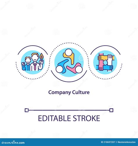 Company Culture Concept Icon Stock Vector Illustration Of Workplace