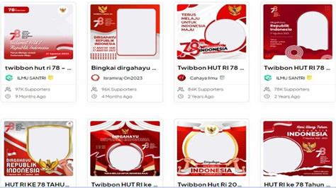 Sambut Hari Kemerdekaan Ini 40 Link Twibbon HUT Ke 78 RI Tinggal