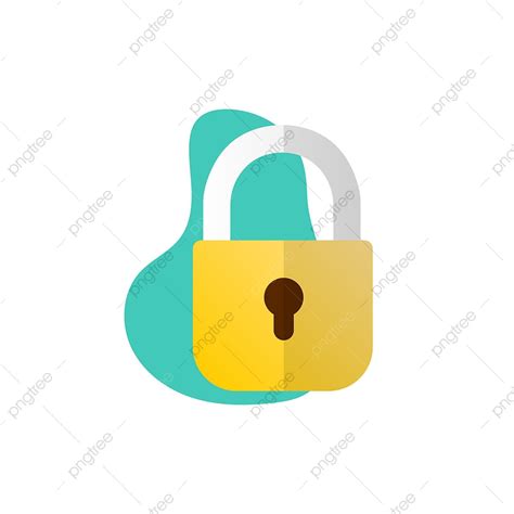 White Lock Clipart Transparent Background Lock Icon Isolated On White