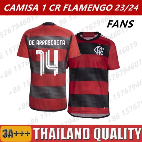 23 24 Fãs Versão FLMG home Homens Futebol Jersey T shirt GABI 10 DE