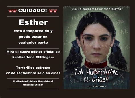 Contigo al Cine Póster final de La Huérfana El Origen