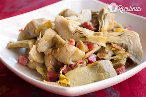 Alcachofas con jamón Recetinas