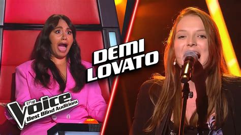 Confident DEMI LOVATO Performances The Voice Best Blind Auditions