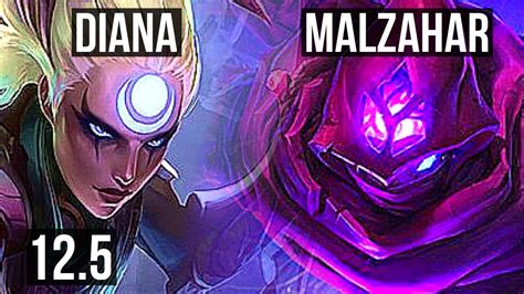 DIANA Vs MALZAHAR MID 16 1 5 2 7M Mastery Legendary 300 Games