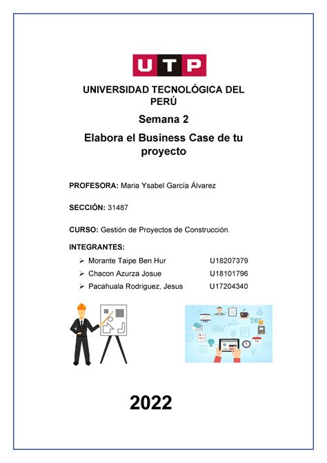 Gestion de proyectos tarea 2 Gestión de Proyectos UTP Studocu