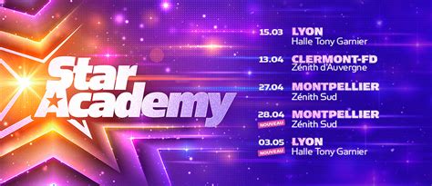 Star Academy En Concert Billetterie En Ligne Contremarque