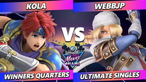LMM Miami 2023 Kola Roy Vs WebbJP Shiek Smash Ultimate SSBU