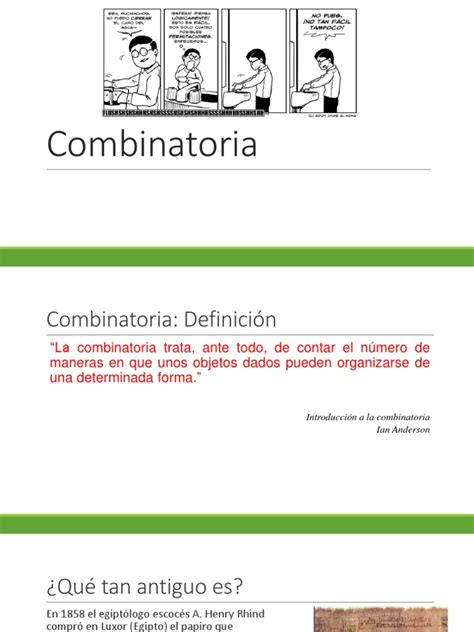 combinatoria parte 1 pdf permutación combinatoria
