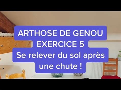Comment se relever du sol après une chute quand on a de larthrose