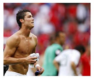 Cristiano Ronaldo Pictures Cristiano Ronaldo Topless Holding Football