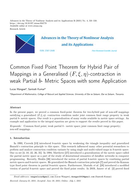 pdf common fixed point theorem for hybrid pair of mappings in a generalized f xi eta