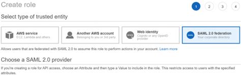 Role Creation For SAML 2 0 Federation Console CloudySave