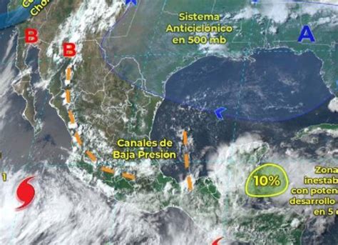 Por Blas y Celia se esperan fuertes lluvias en gran parte de México en
