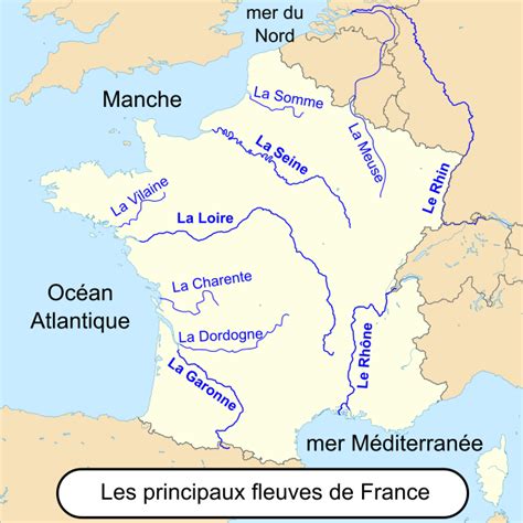 Arriba 31 Imagen Carte Des Fleuves En France Fr Thptnganamst Edu Vn