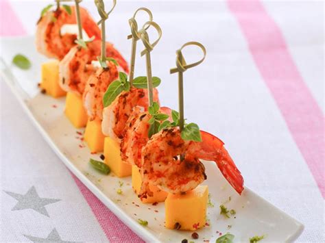 Brochette Apero Crevette Mangue Mangue Buche