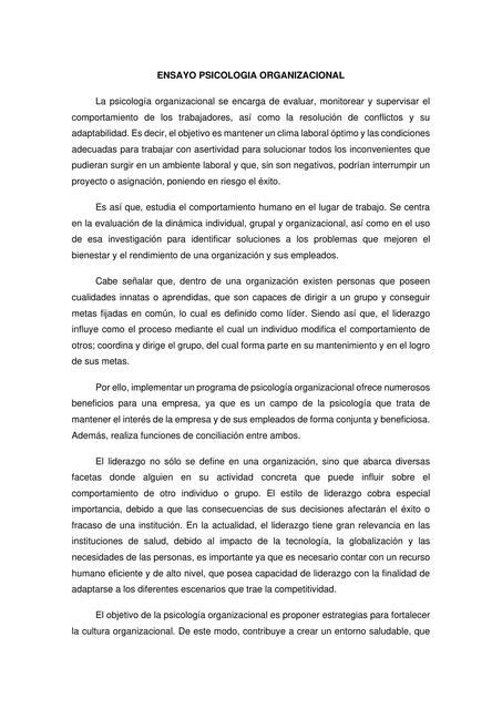 Psicología organizacional Victoria Navarro uDocz