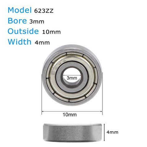 Jual Ball Bearing 623ZZ 623Z 623 ZZ Deep Groove Miniature SEALED LAHER