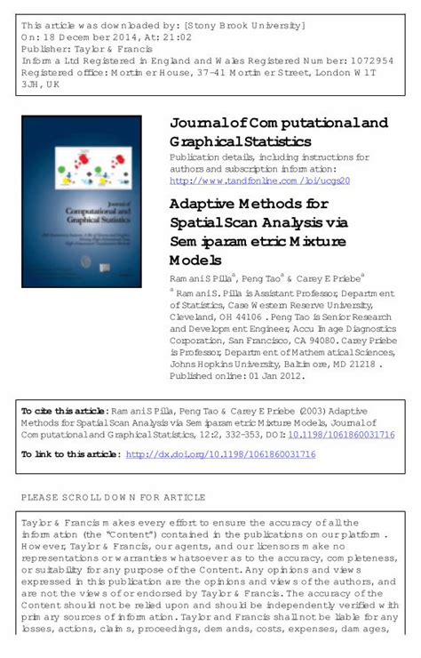 pdf adaptive methods for spatial scan analysis via semiparametric mixture models dokumen tips