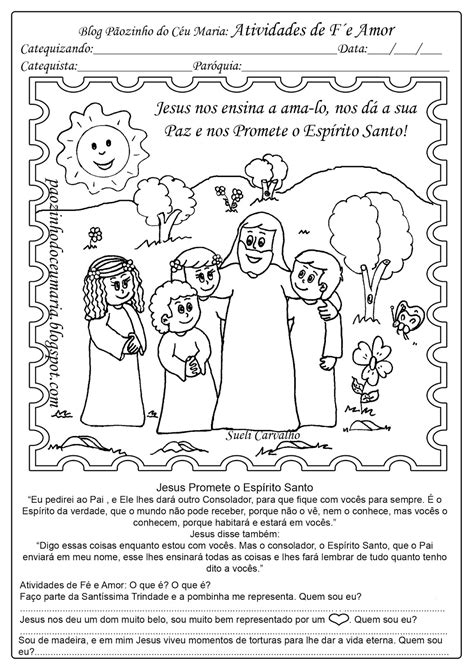 Pãozinho do Céu Atividades de Catequese Evangelho do 6º Domingo da