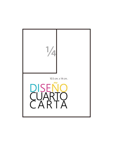 Cuanto Mide Un Cuarto De Hoja Carta Image To U