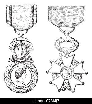 Illustration D Une M Daille D Honneur Militaire Pour Bravoure Au Combat