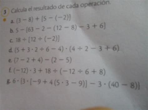 Calcula el resultado de aa operación Brainly lat