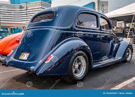 1936 Ford Model 68 Deluxe Tudor Slantback Sedan Editorial Stock Image