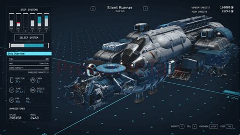 Navire Starfield Silent Runner Comment Lobtenir Statistiques Et Pi Ces