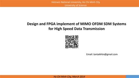 plan design and fpga implement of mimo ofdm sdm systems ppt
