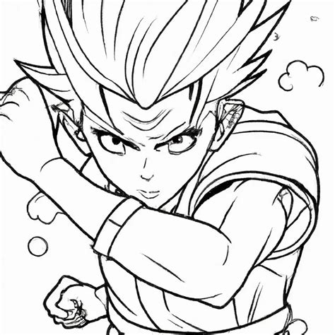 Aventuras De Son Goten Desenhos Para Imprimir E Colorir