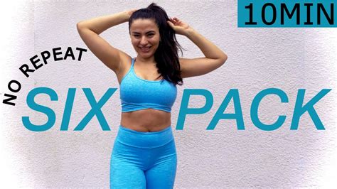 10 MIN SIX PACK WORKOUT NO REPEAT NO EQUIPMENT YouTube