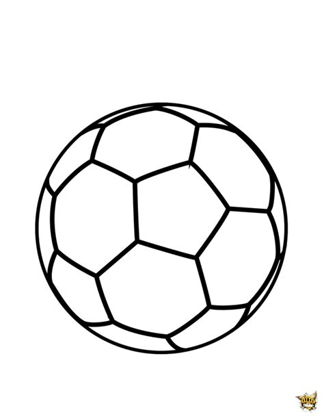 Coloriage d un ballon de foot à imprimer