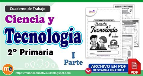 Cuaderno de Trabajo CIENCIA y TECNOLOGÍA para 2º Primaria I parte