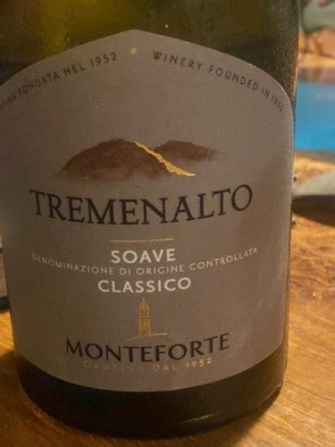 Cantina Di Monteforte Tremenalto Soave Classico Vivino US