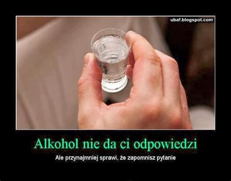alkohol nie daje odpowiedzi Śmieszne Obrazki i Gify