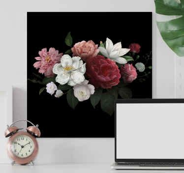 Cuadro Flores Rosas Rosadas Frescas TenVinilo