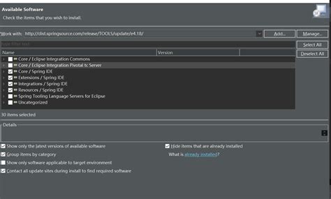 2020 12 4 18 0 Version Of Eclipse Installation STS Plugin