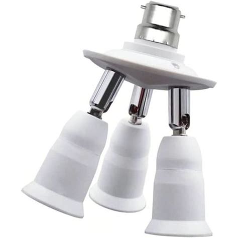 Douille de lumière répartiteur 3 en 1 réglable à 360 degrés pliable à