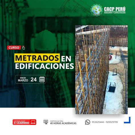 CACP Perú Curso Metrados En Edificaciones 2023 2 2 E Learning