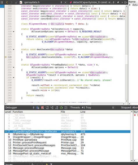 C Error When Releasing QByteArray Stack Overflow