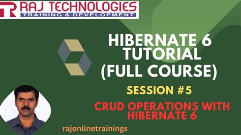 Hibernate Tutorial Full Course Session Crud Operations With